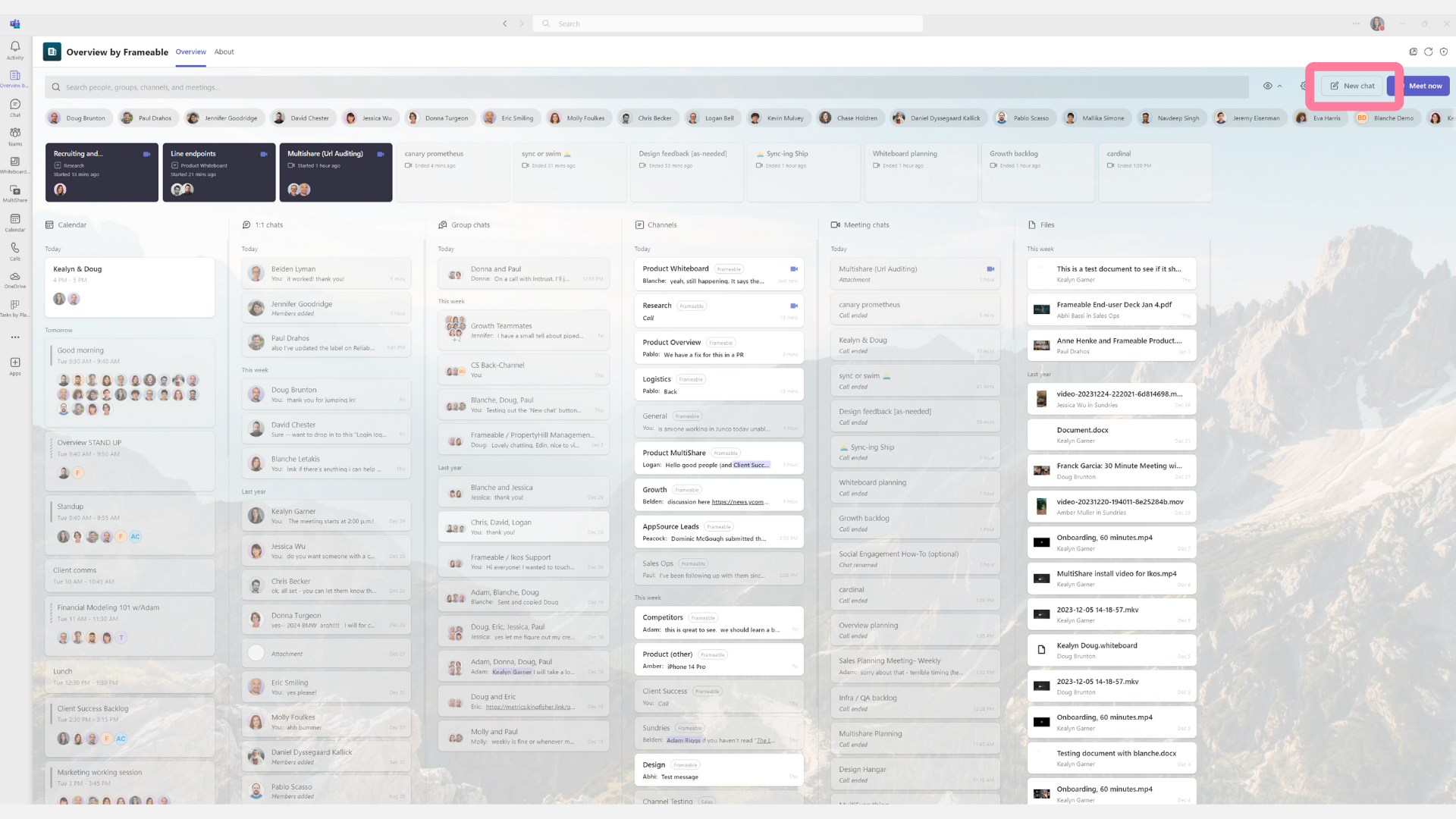Starting a New Chat in Overview